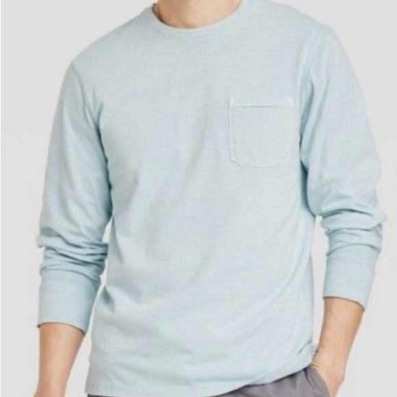 Goodfellow & Co | Shirts | Goodfellow Co Mens Light Blue Long Sleeve ...